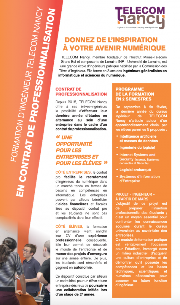 Contrat Pro - TELECOM NANCY