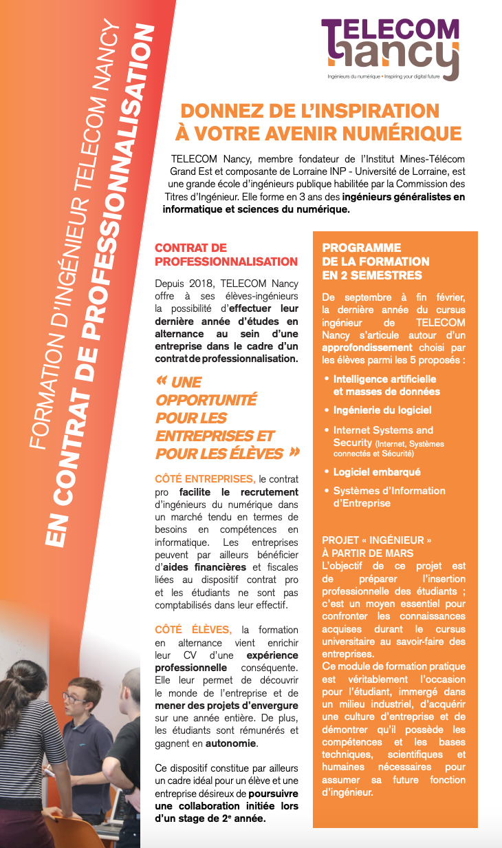 Contrat Pro - TELECOM NANCY