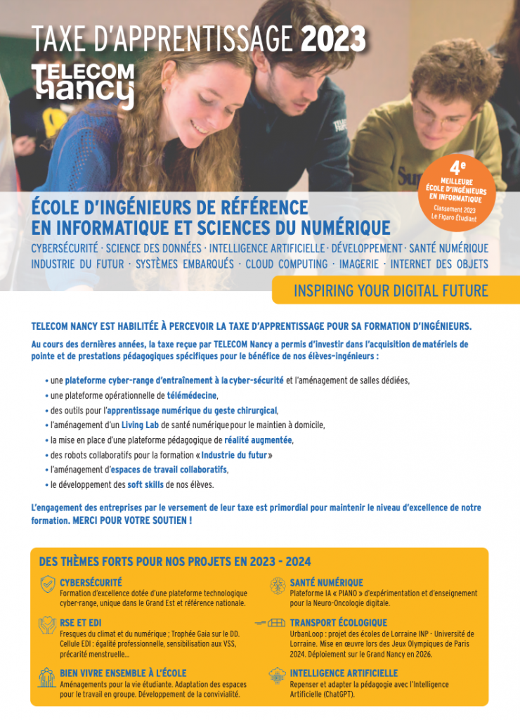 Taxe d'apprentissage - TELECOM NANCY